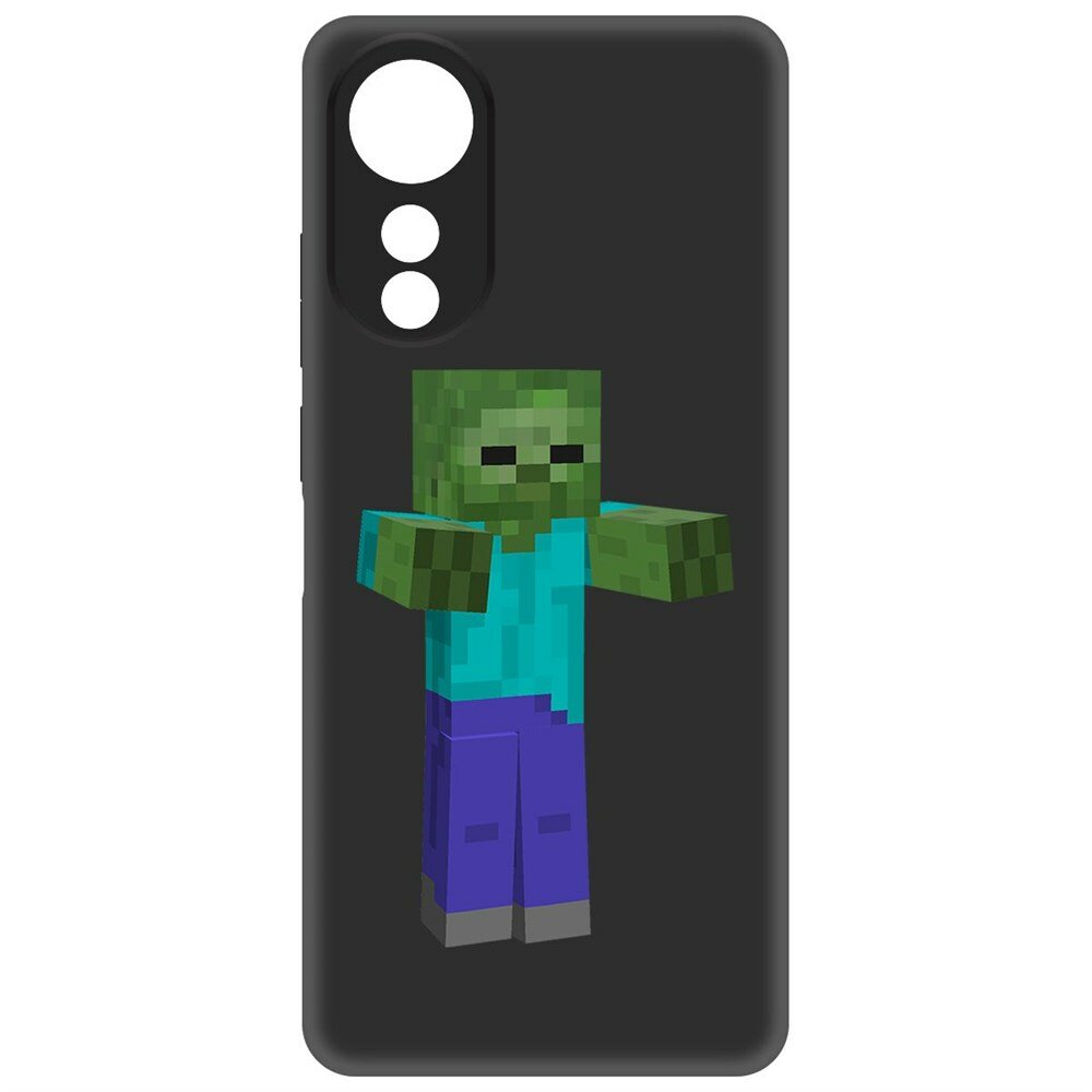 Чехол-накладка Krutoff Soft Case Minecraft-Гигант для Oppo A78 4G черный