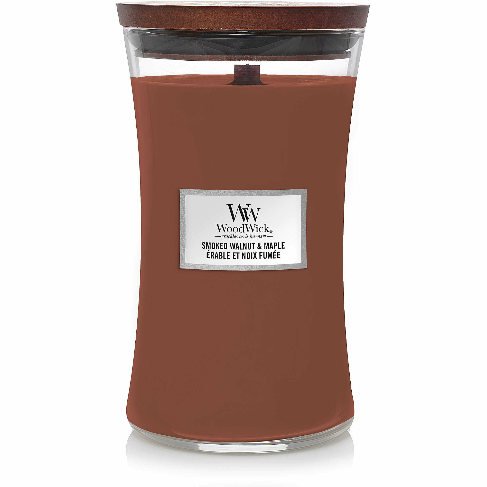 Woodwick/ Свеча большая Копченый орех и клен 610гр.