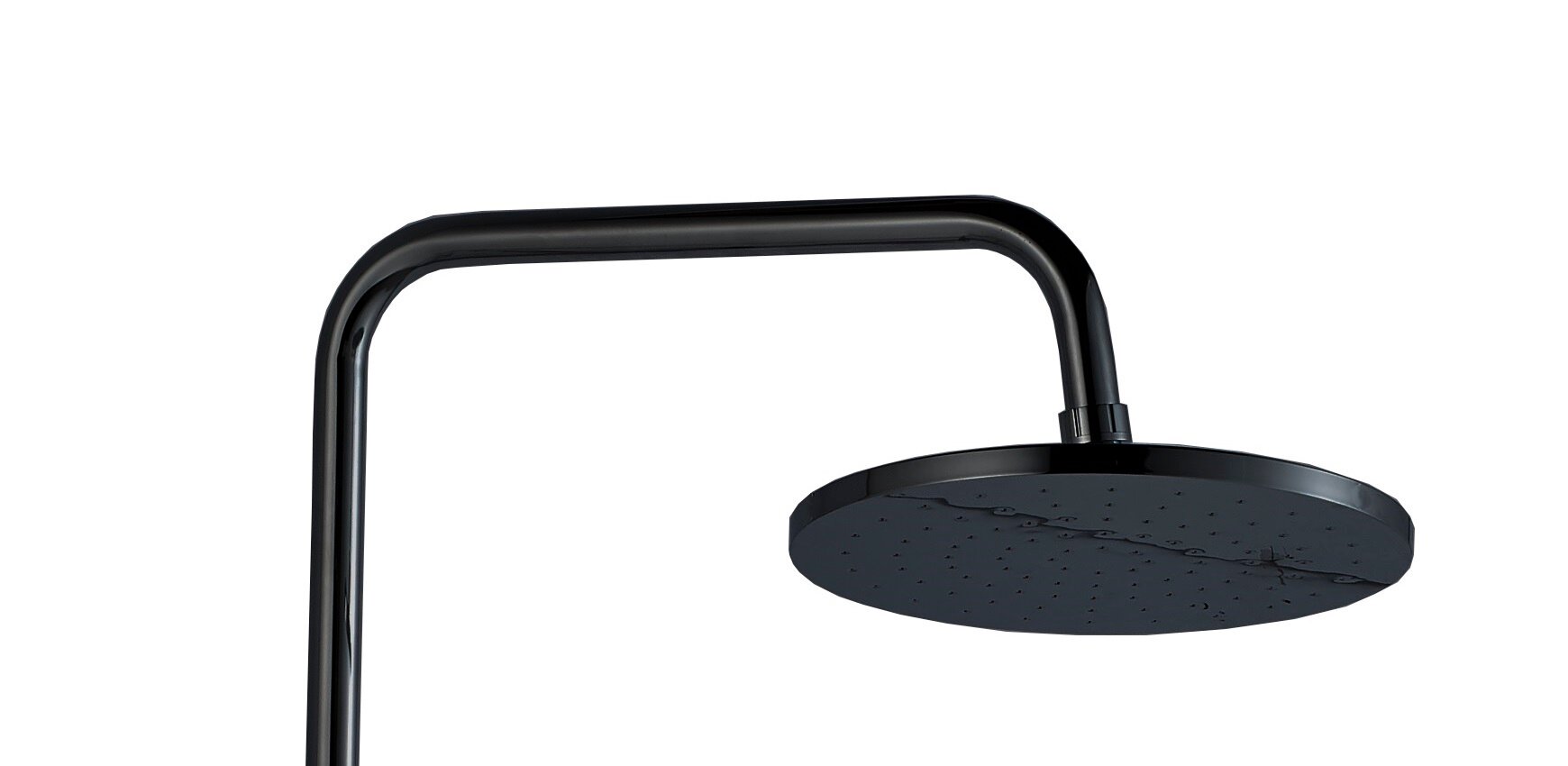 Душевая стойка Cerutti SPA оглио B TS (OGLIO B TS) черная с термостатом BM9649, цвет черный