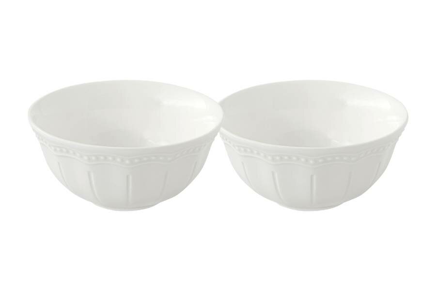 Набор 2 салатника Elite, белый, 12 см (Easy Life, страна Китай)