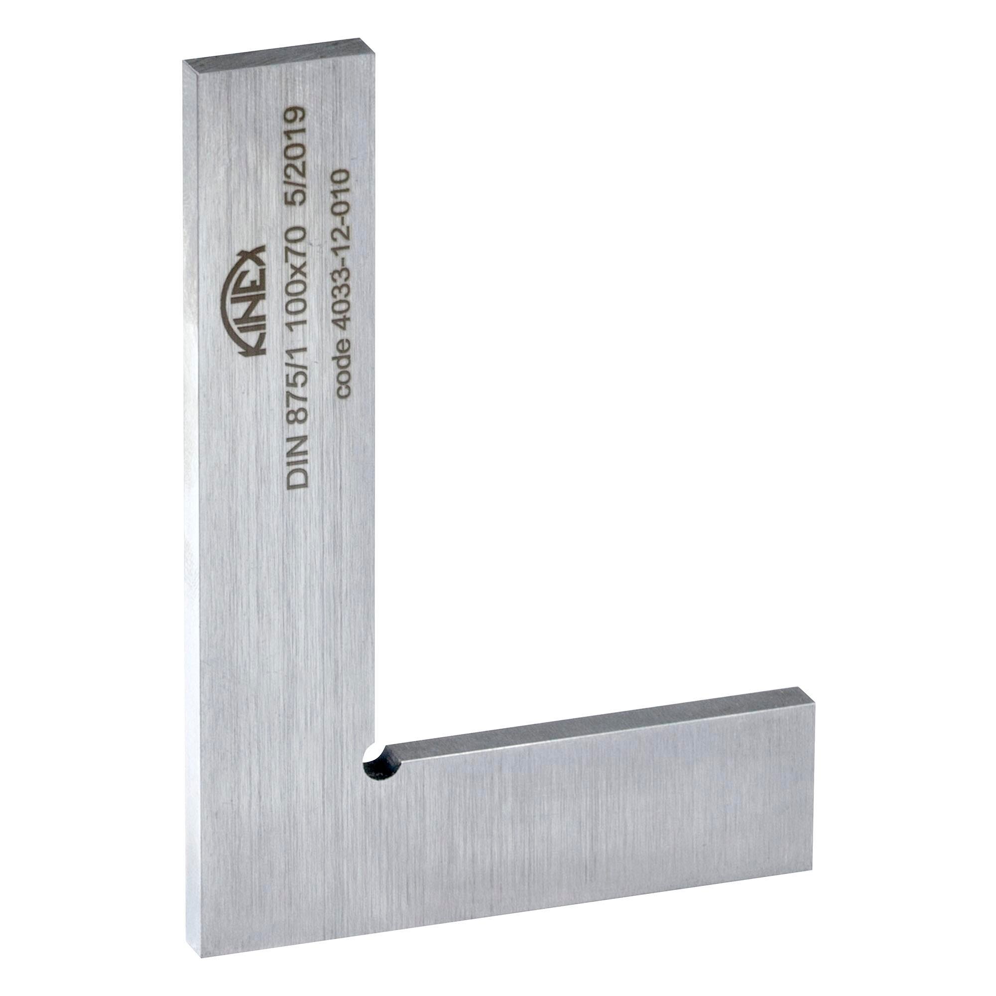 Угольник поверочный 100х70мм кл.1 (УП- плоский) DIN875 Kinex 4033-12-010