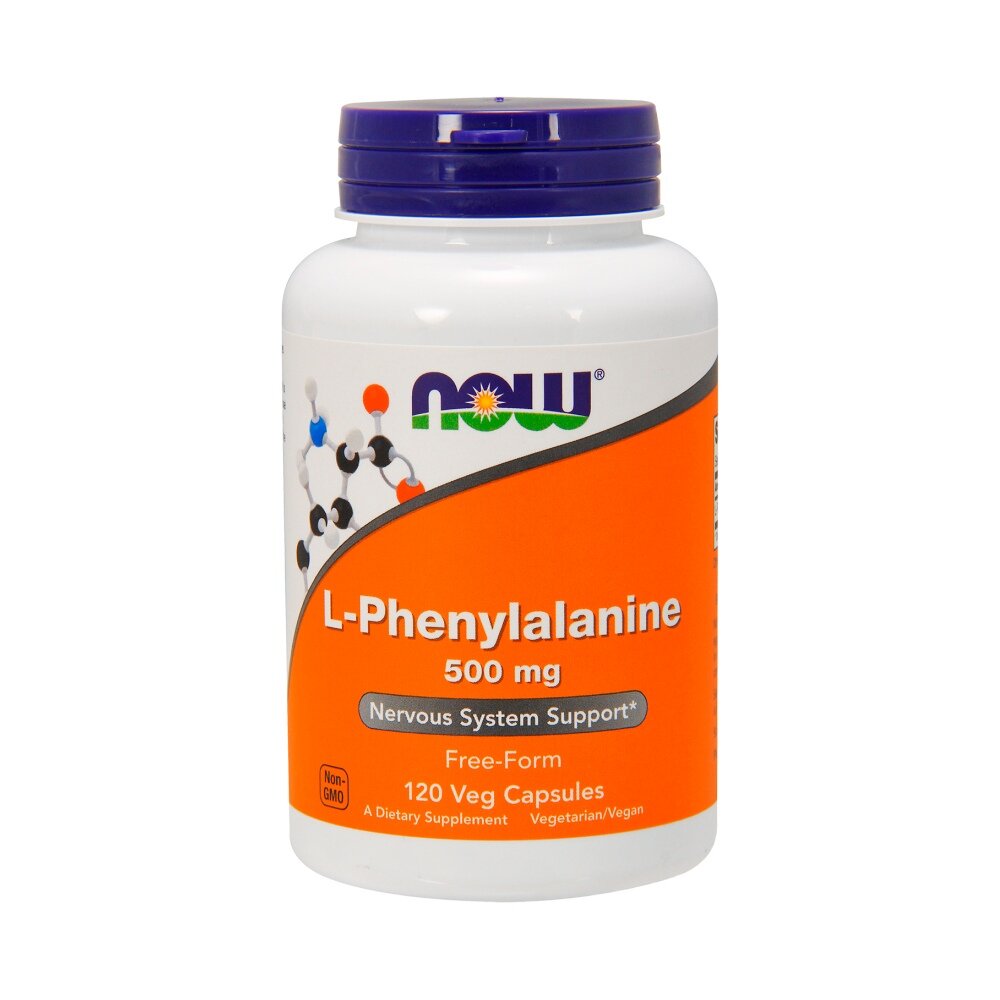 NOW L-Phenylalanine, 120 вегетарианских капсул