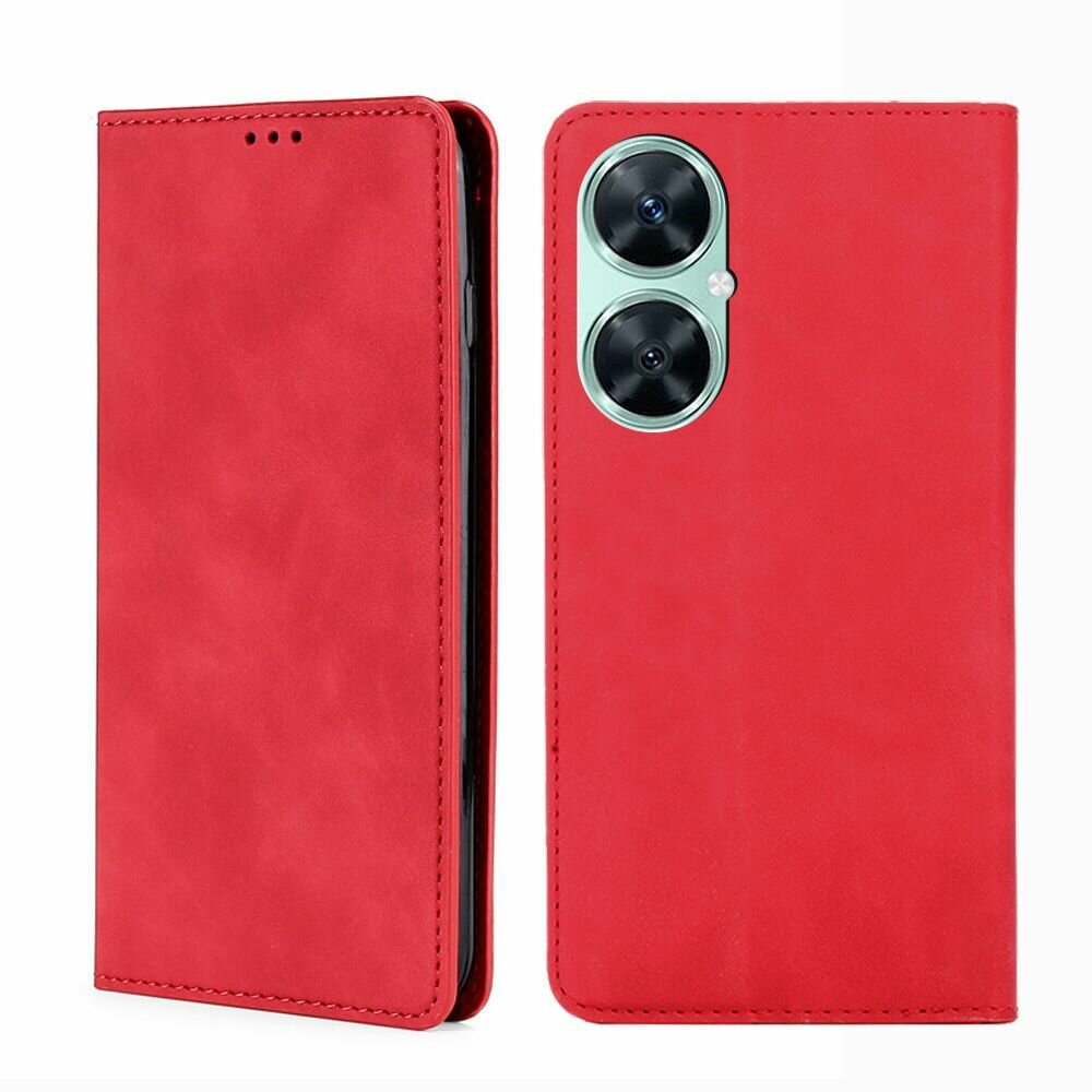 Чехол-книжка MyPads для Huawei Nova 11i / Хуавей Нова 11i мягкое прикосновение (красный)