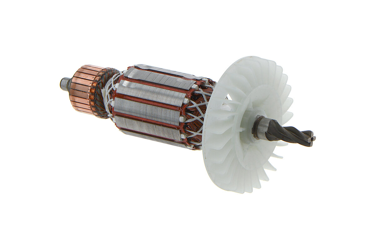 Ротор (якорь) (L-170.5 мм, D-41 мм, 4 зуба, наклон вправо) для перфоратора фиолент П7-1500Э