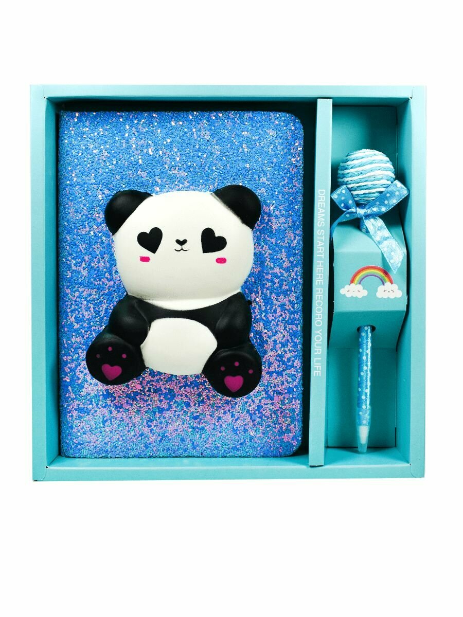 Kubanstar / Блокнот с ручкой со сквишем, А5