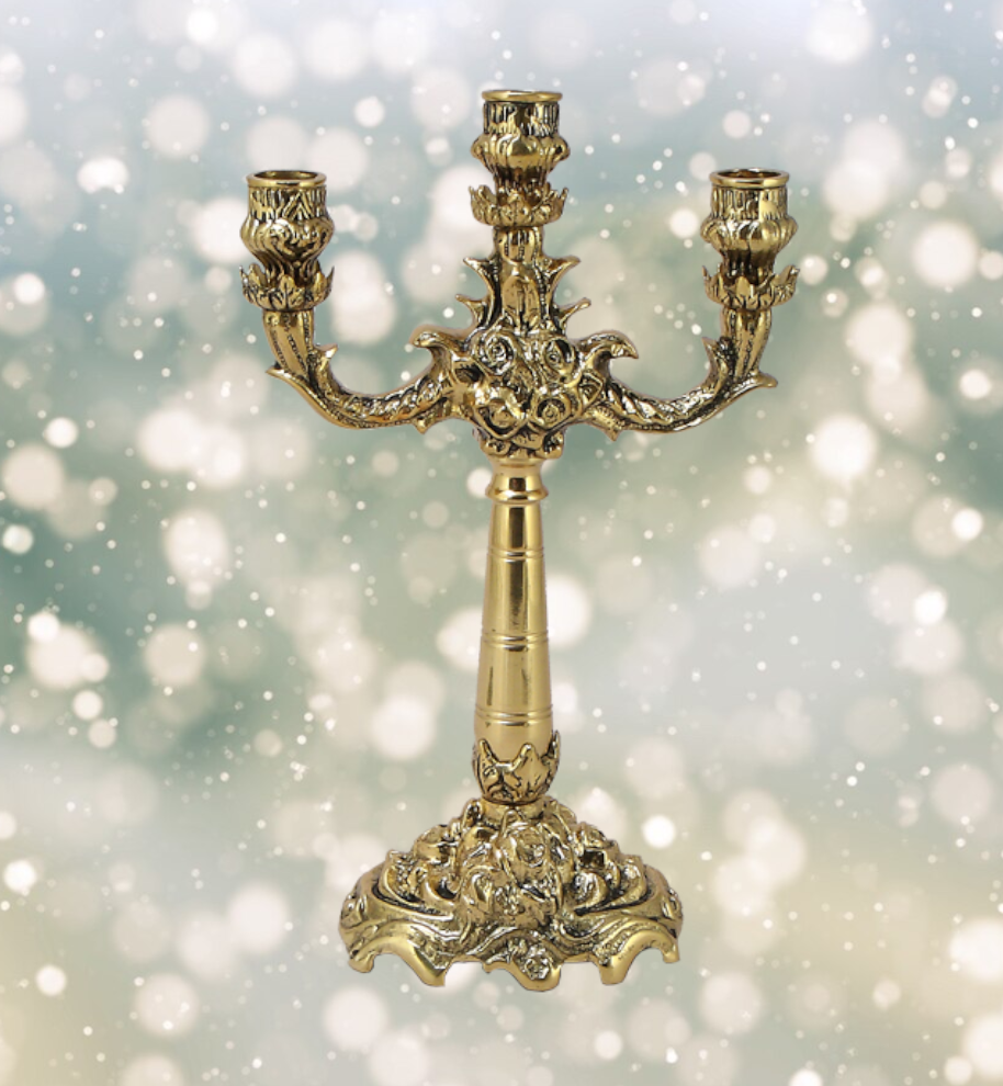 Канделябр "Розы" на 3 свечи