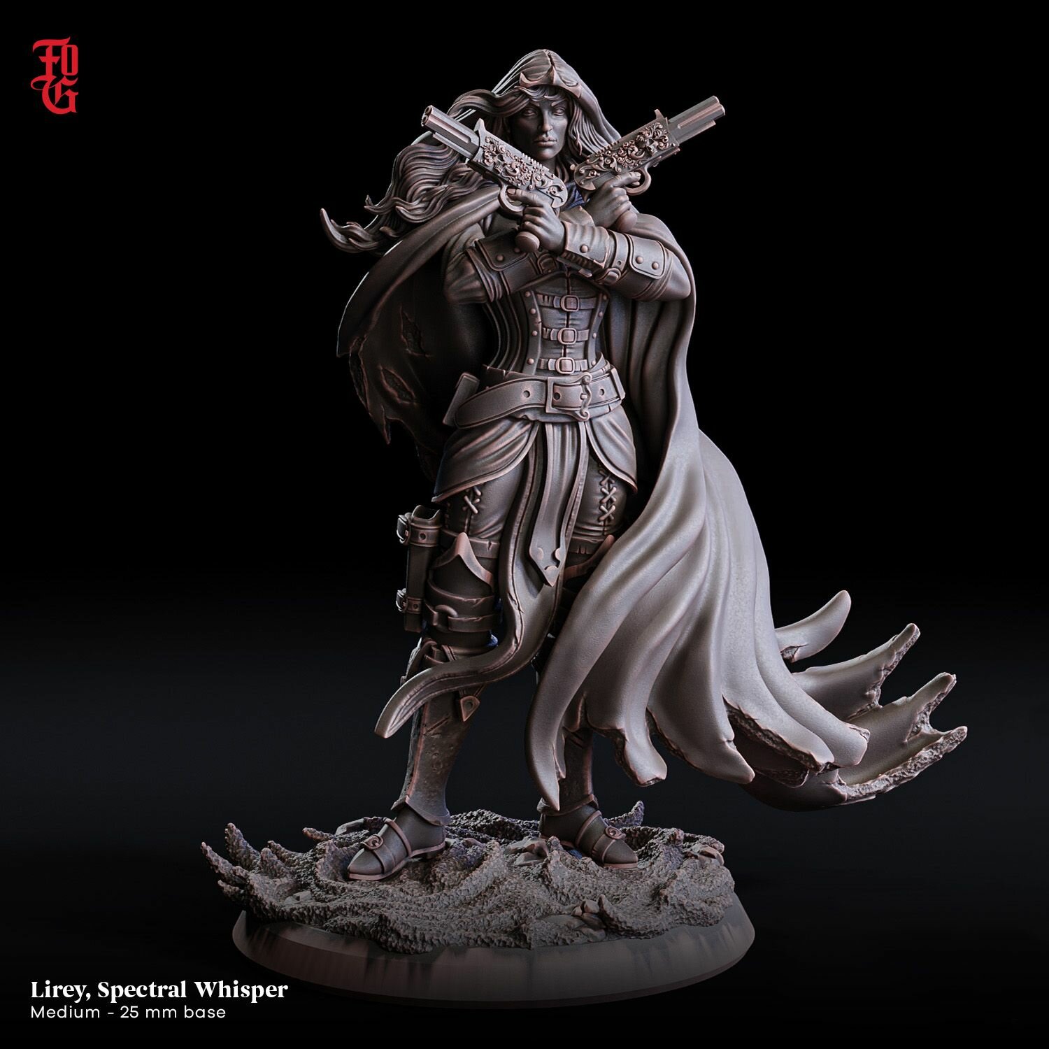Миниатюра D&D "Лирей, Спектральный шепот" 32 мм (DnD, Dungeons & Dragons, ДнД, Подземелья и Драконы, Pathfinder)