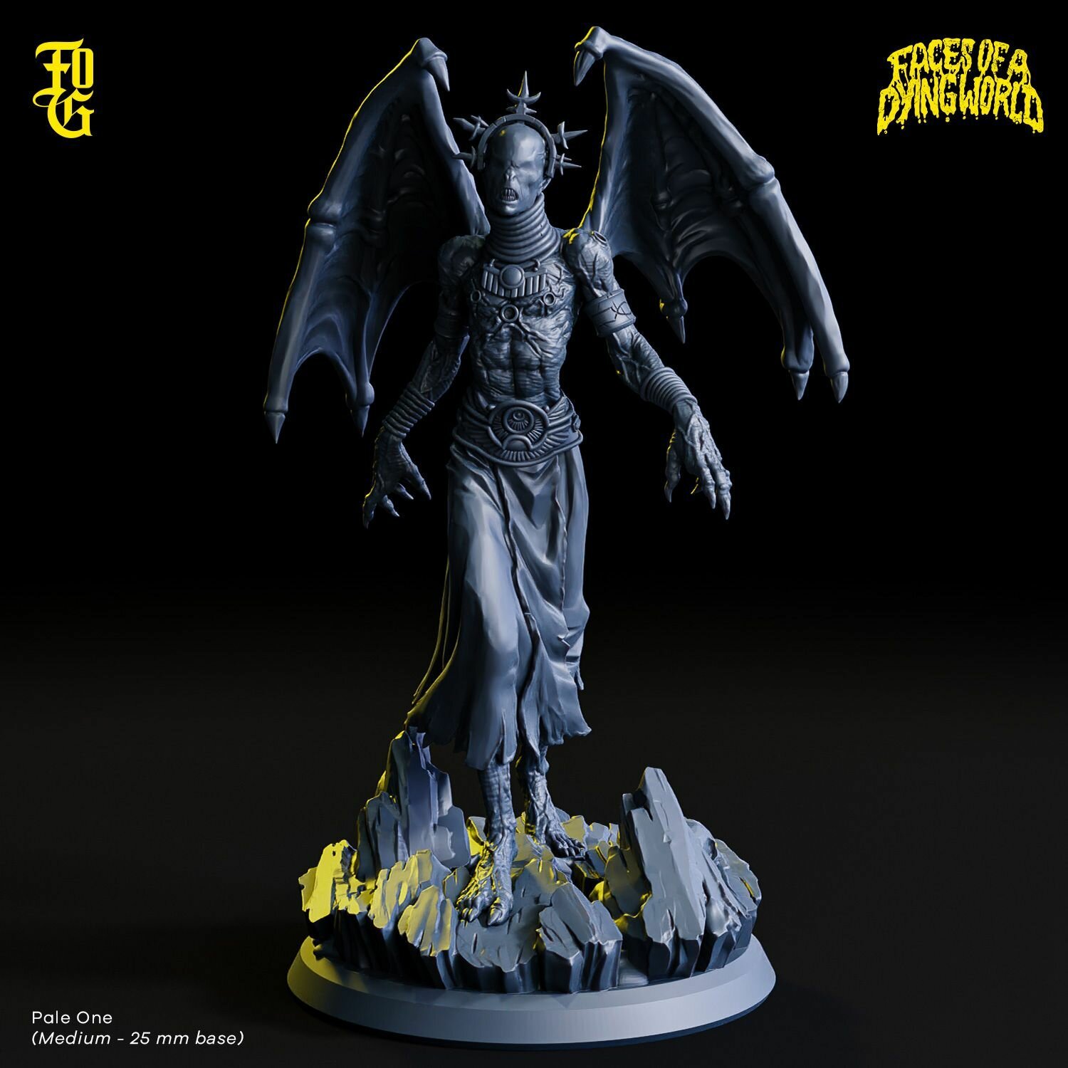 Миниатюра D&D "Безликий демон" 32 мм (DnD, Dungeons & Dragons, ДнД, Подземелья и Драконы, Pathfinder)