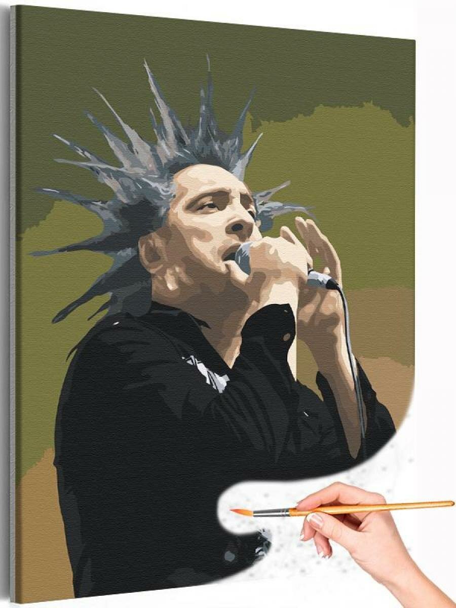 КиШ Король и Шут: Михаил Горшенев Рок Музыканты Певцы Портрет Раскраска картина по номерам на холсте 40х50