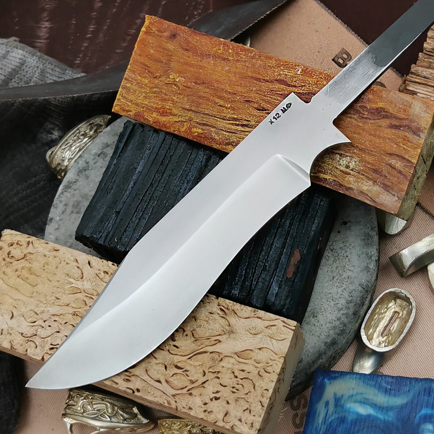 Клинок Леший из кованой стали Х12МФ