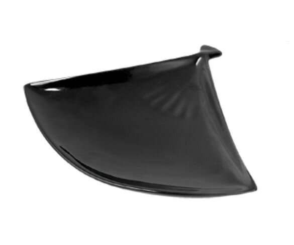 Блюдо фарфоровое 23х18см черное