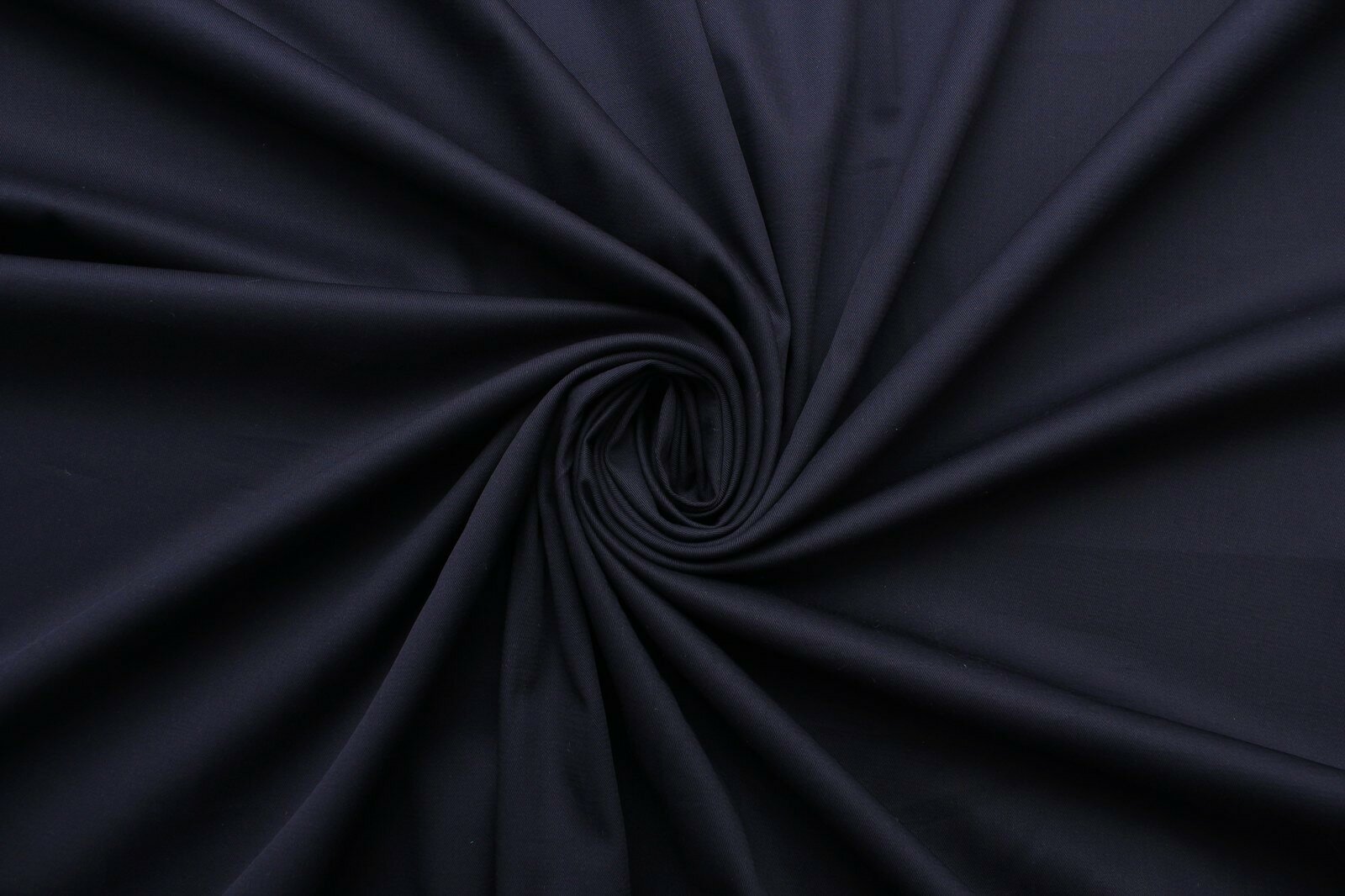 Ткань костюмная стрейч тёмно-синяя диагональ, 250 г/пм, ш146см, 0,5 м