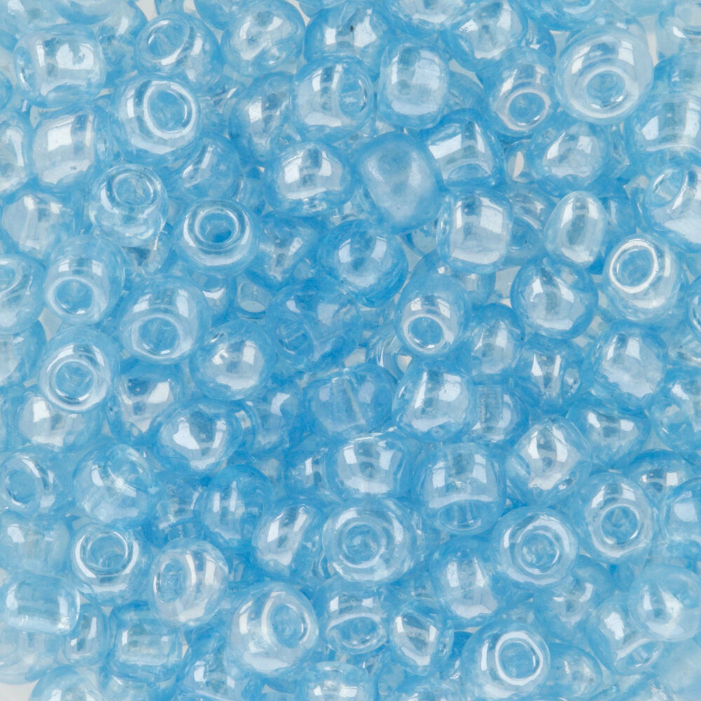 Бисер "Zlatka" круглый GR 08/0 10 г №0117A голубой