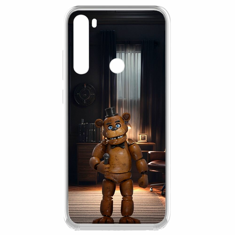 Чехол-накладка Krutoff Clear Case фнаф - Медведь Фредди для Xiaomi Redmi Note 8