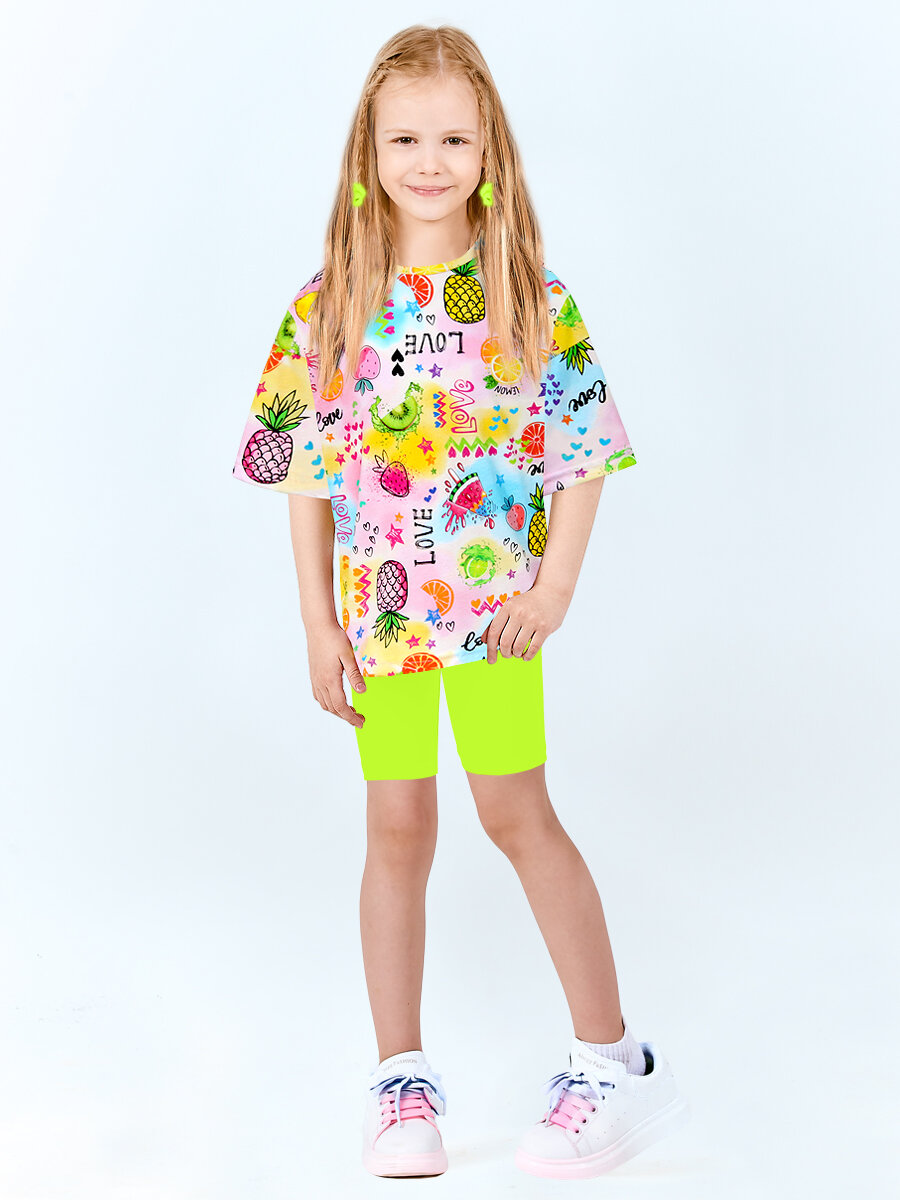 Комплект одежды с велосипедками детский летний