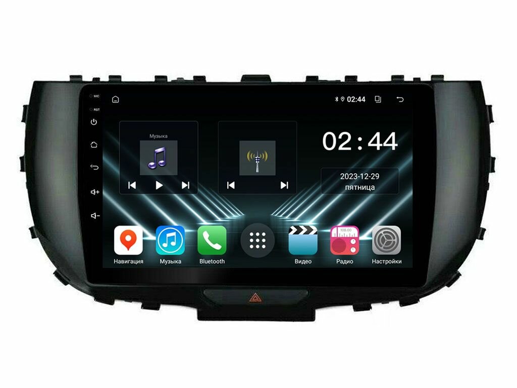 Штатная магнитола Kia Soul 3 2019-2022 UNISON 09T4 4Gb/64Gb IPS BT Wi-Fi CarPlay (1214-09T4)