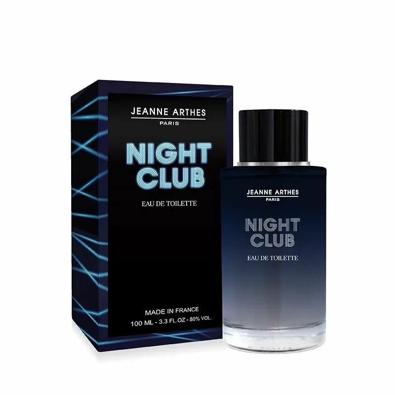 Туалетная вода Jeanne Arthes "Night Club", мужская, древесно-цветочная, 100мл