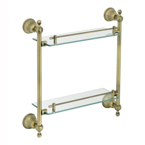 Полка Palladium Openclose System стеклянная двойная Manzzaro Calle 65.02.04 АВ (блистер)