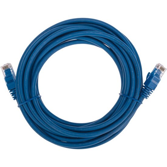 Патч-корд U/UTP Rexant cat 6, медь, LSZH (негорючий), 5 м, RJ45-RJ45, 26AWG, синий