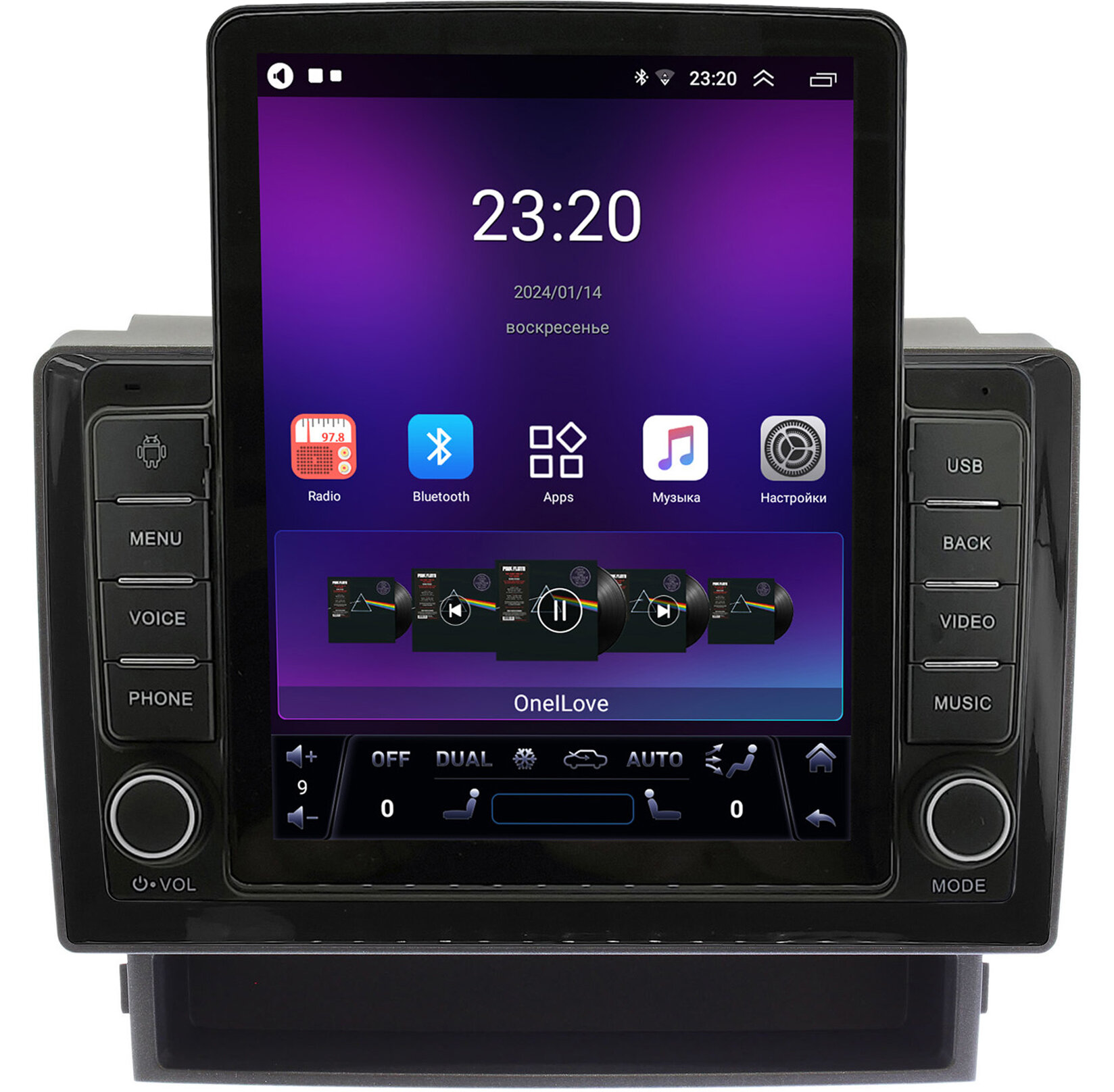 Штатная магнитола Toyota Alphard 2, Vellfire 2008-2015 Тип2 Canbox GTR095-10-1168 на Android 10 (QLed, 4/64, DSP, CarPlay)