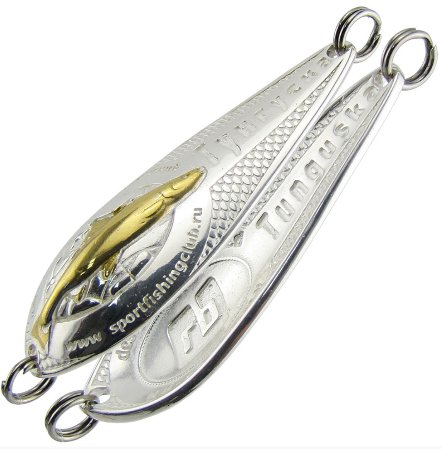 Блесна из латуни RB (Русская Блесна) Тунгуска 22 г - 04, 73mm