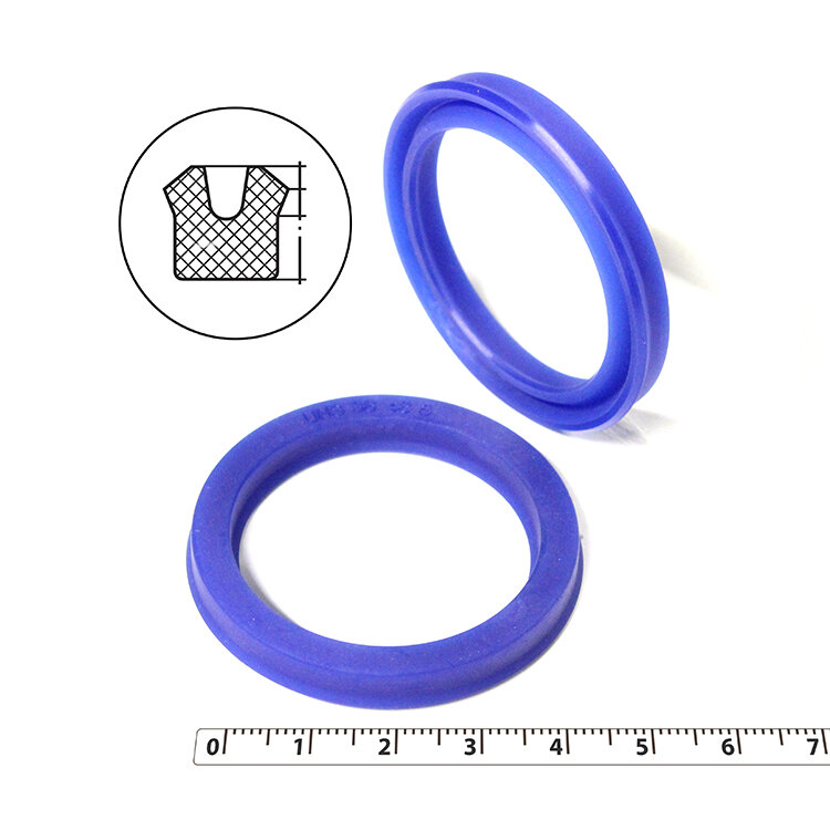 Манжета гидравлическая 38х48х6 (манжета цилиндра 48*38*6) тип UN PU (полиуретан)