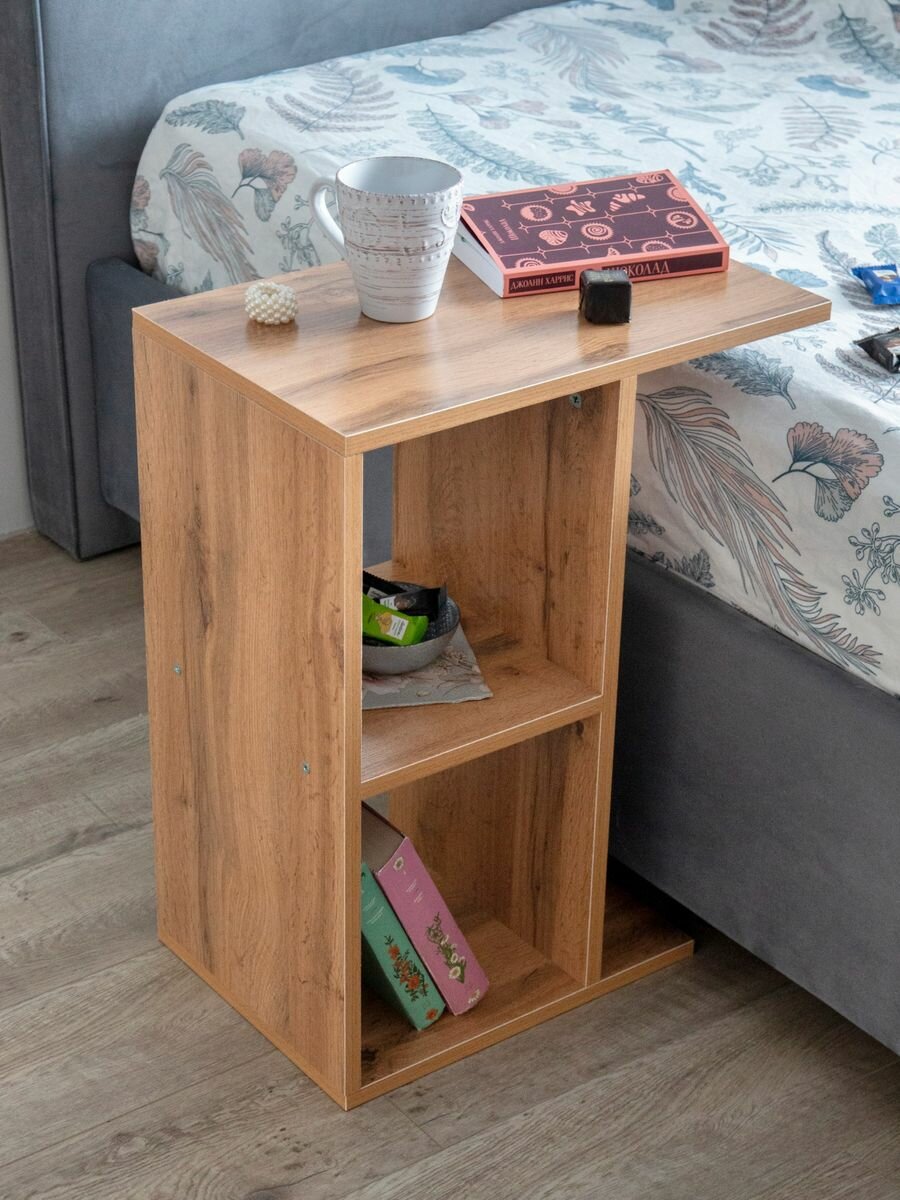 Прикроватный журнальный столик Alubalu (дуб вотан)