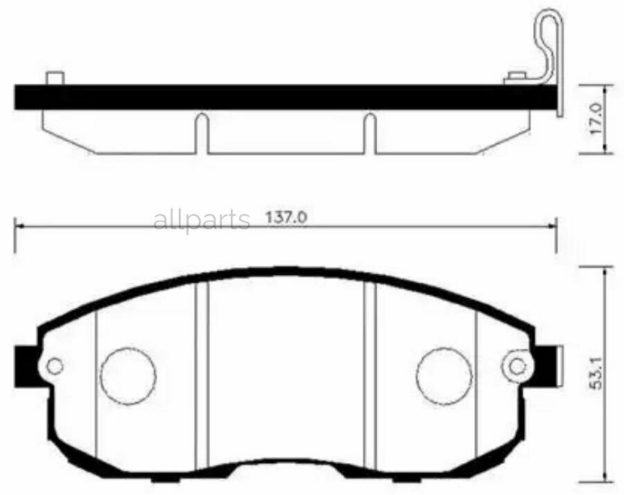 HSB HP3012 Колодки тормозные передние