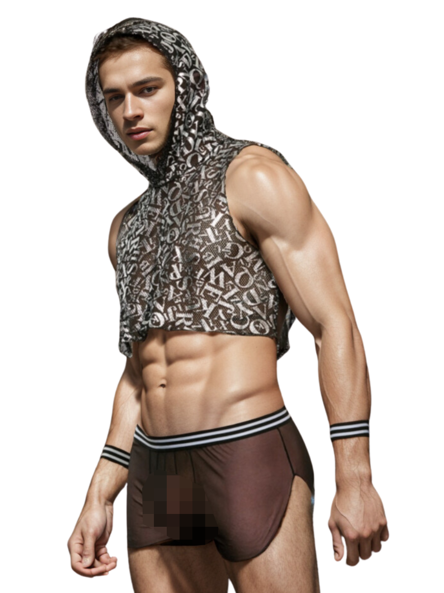 Мужской костюм "Боксер" черный 3 в 1 LaBlinque LB15743 S/M (44-46)