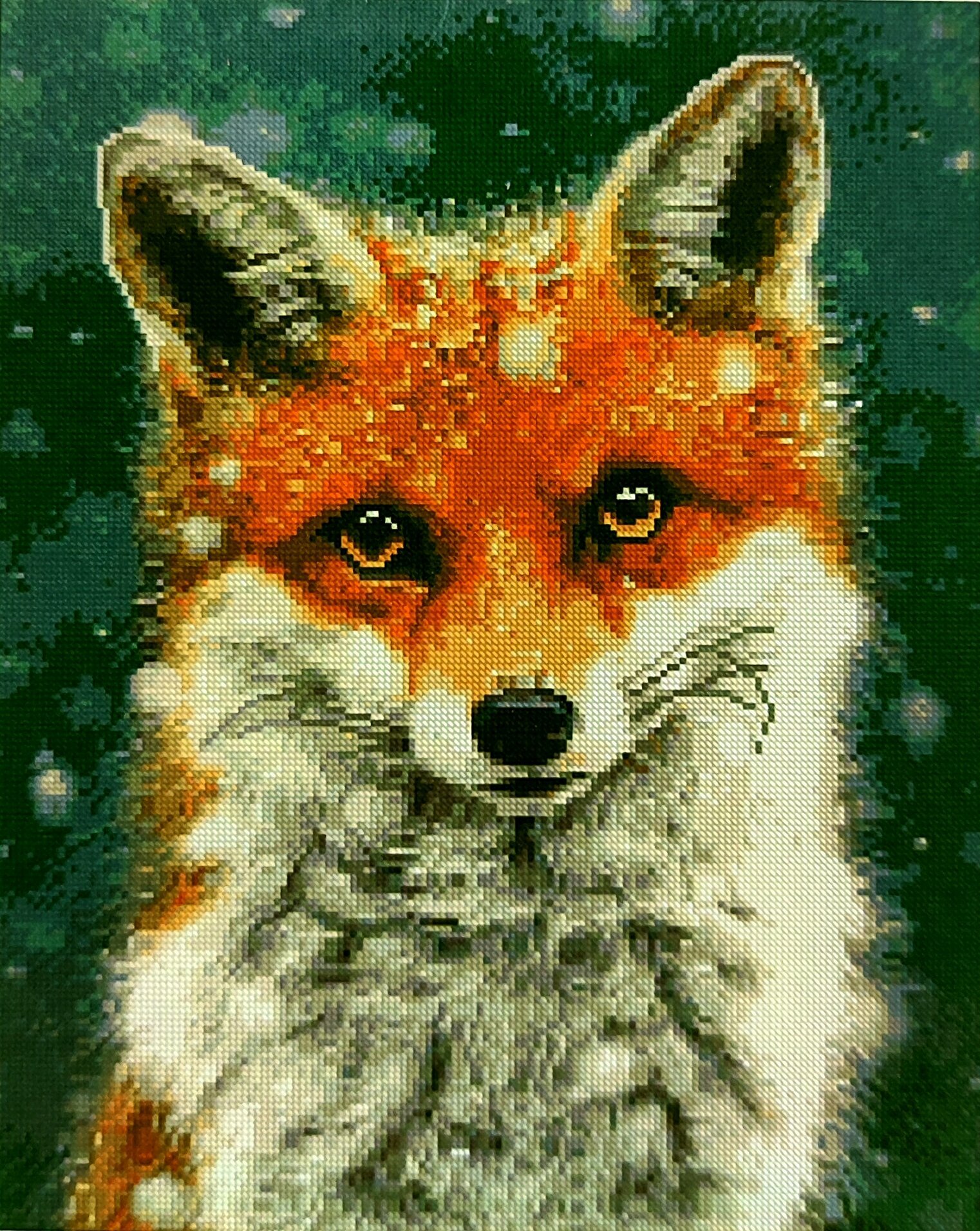 Алмазная мозаика Kakadu "Девушка Лиса", 40x50, квадратные стразы