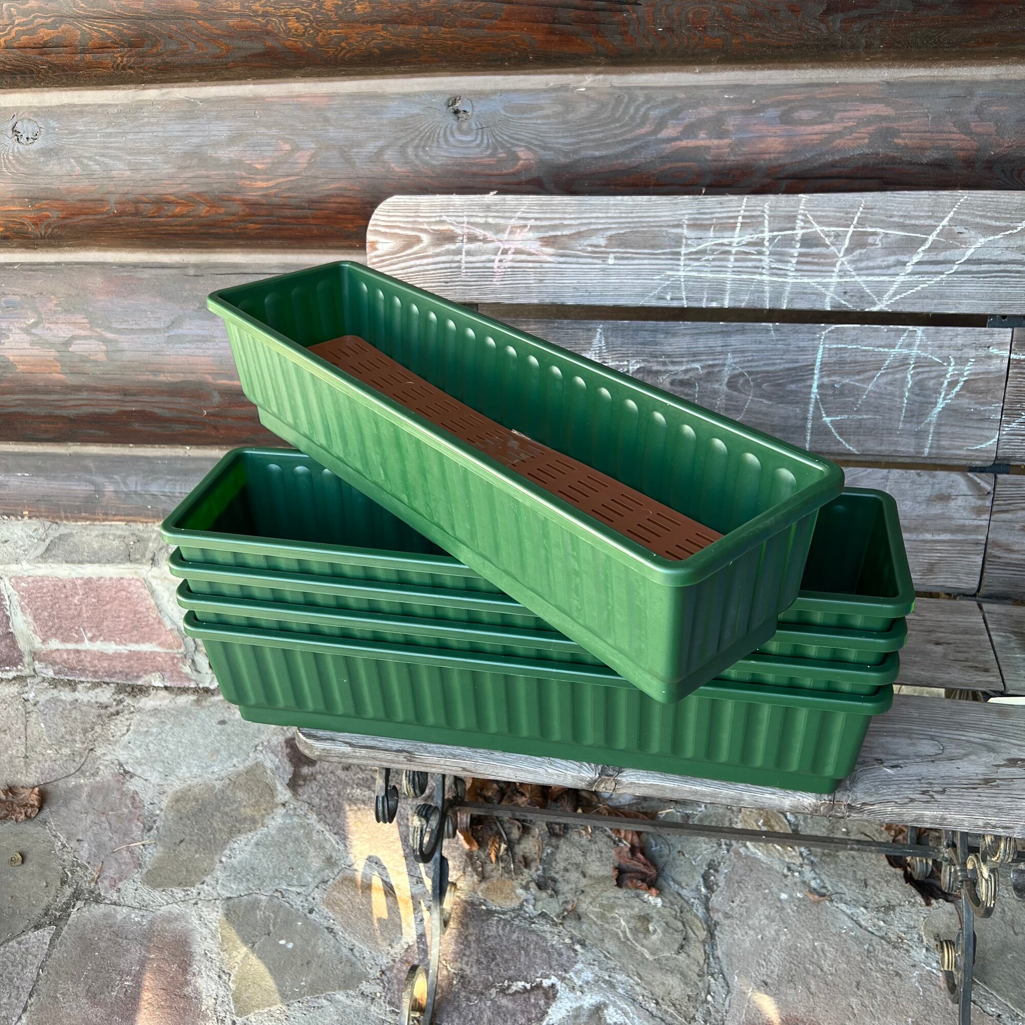 "Балконные ящики для цветов", набор 5 штук, 10 литров