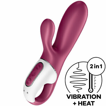 Satisfyer Hot Bunny, пурпурный Вибратор-кролик с нагревом и управлением со смартфона