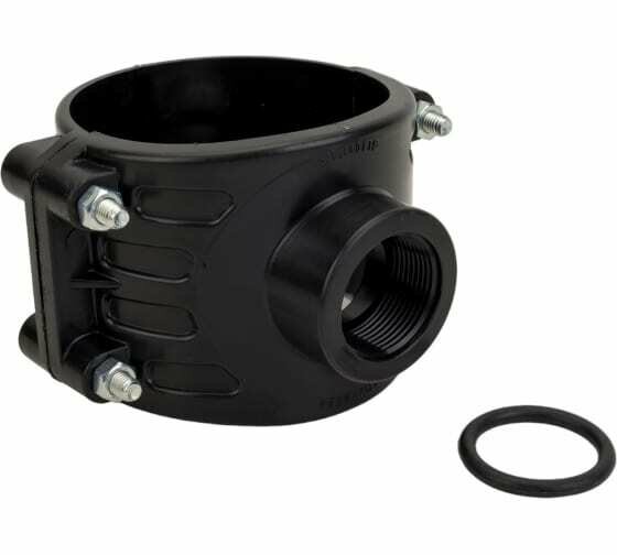 Седелка ПНД резьбовая с отводом 110 х 2 г тпк-аква