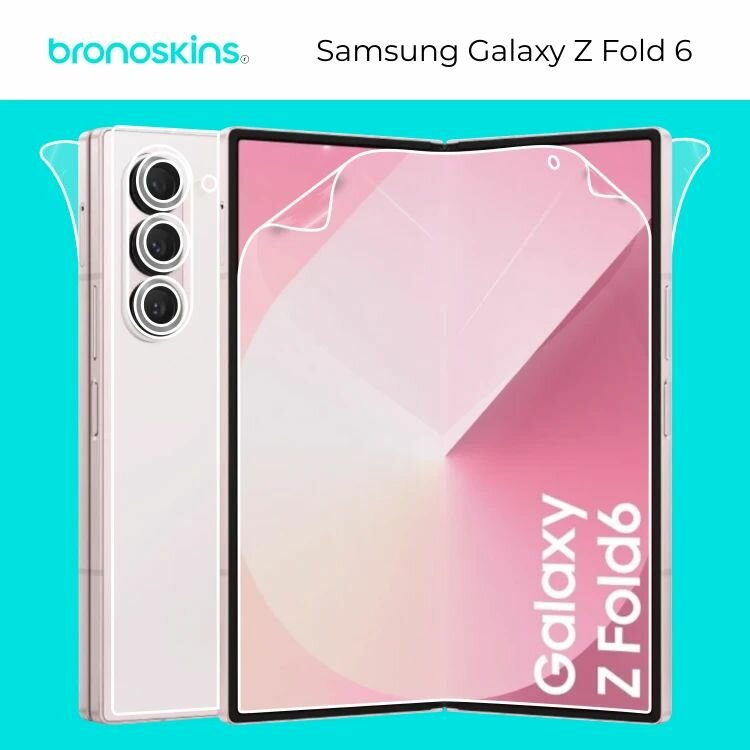 Защитная бронированная пленка на внешний экран и корпус Samsung Galaxy Z Fold 6 (Матовая)