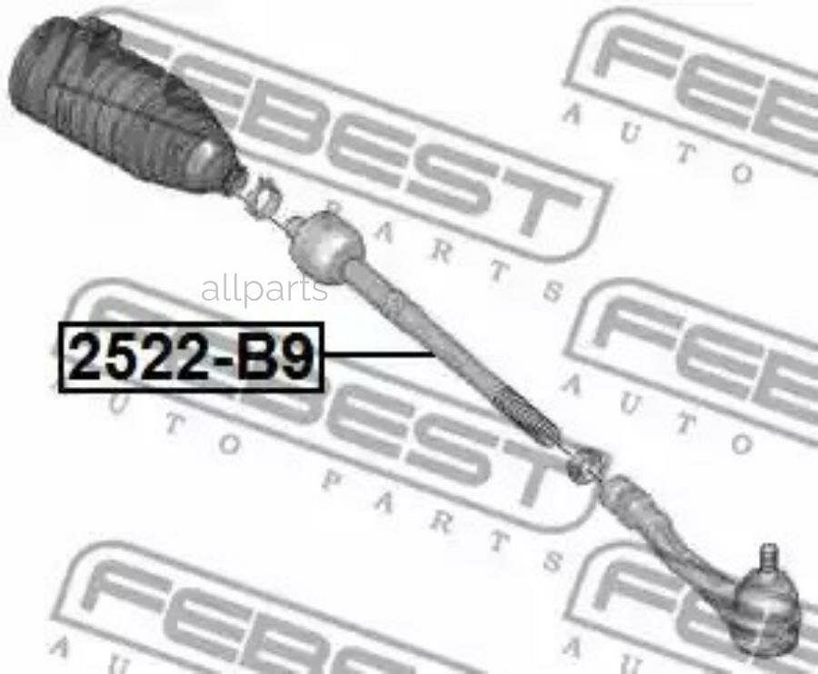 FEBEST 2522-B9 Тяга руL CITROEN BERLINGO PRIVATE VEHICLE (B9) FEBEST 2522-B9