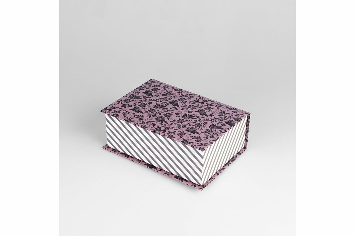 Cartonnage SRS.32.18.16. P Коробка книжка-шкатулка для хранения документов и украшений