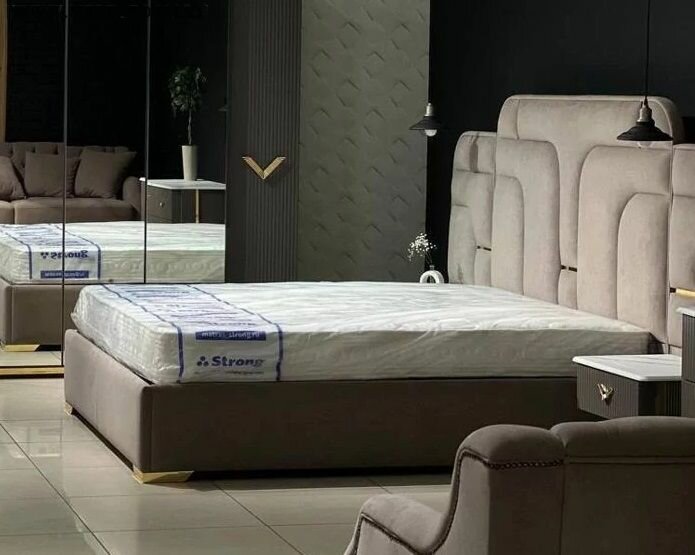 Спальный гарнитур Milana Group Камелия 6-ти дверный серый