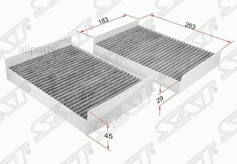 SAT ST-A2218300718-U Фильтр салонный Mercedes-Benz S-Class 05-13 / CL-Class 06-14