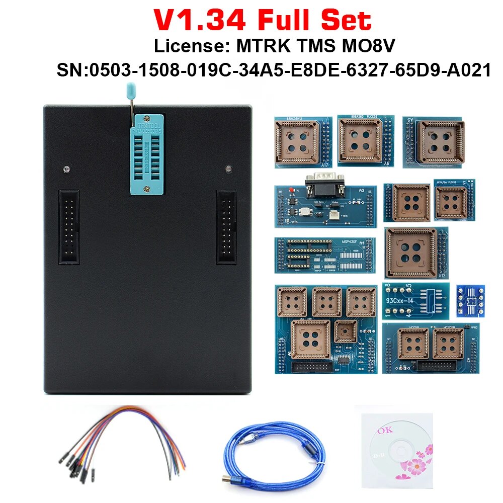 Программатор V1.34 Full Set с адаптером