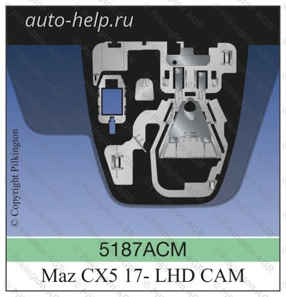 FYG MAZDA Лобовое крепеж Обогрев ДД VIN Молдинг acustic
