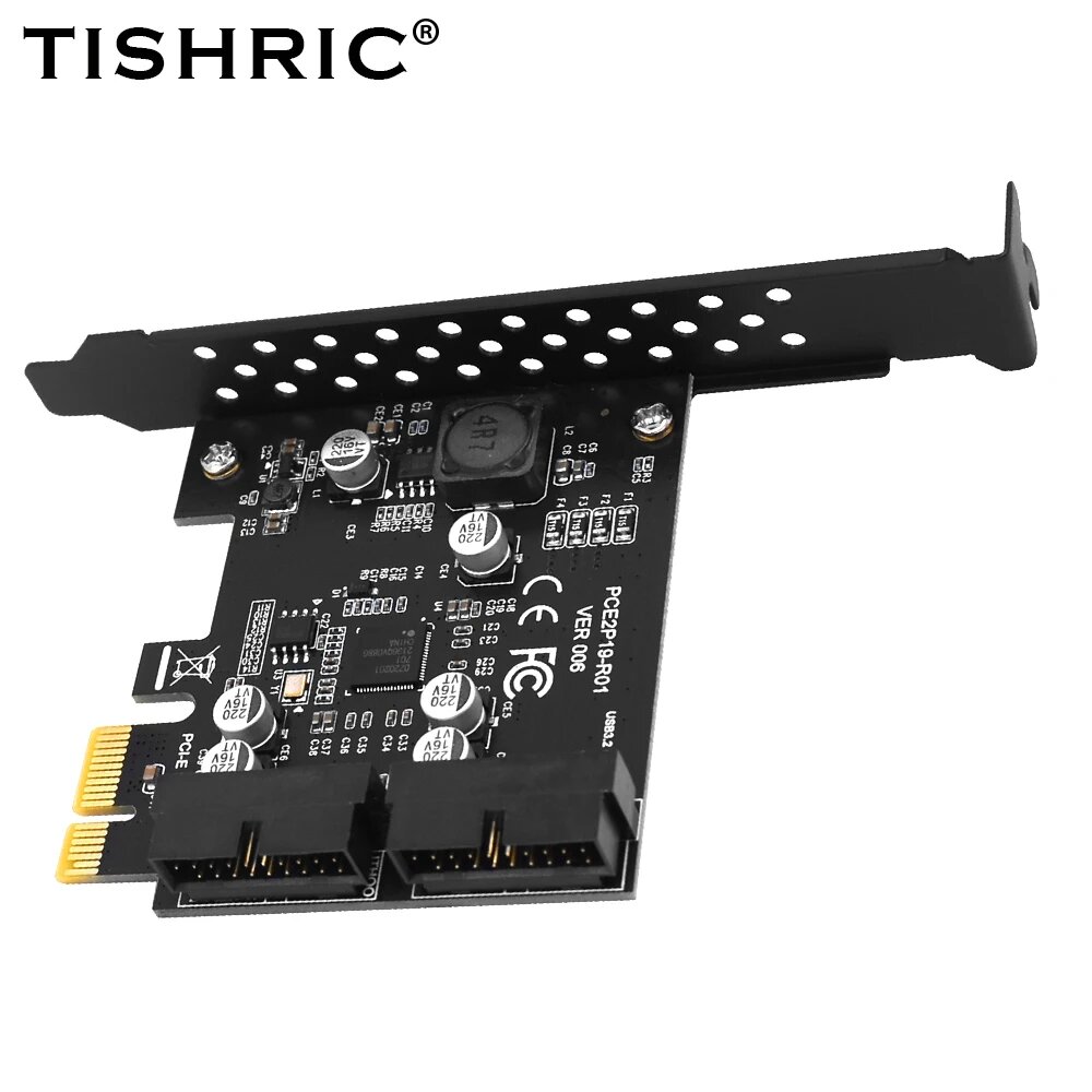 TISHRIC USB PCI-E 1X Riser Card Adapter
