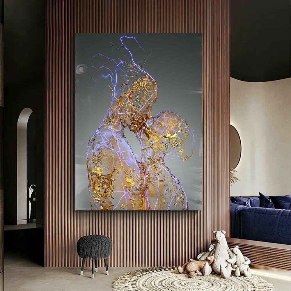 Картина "Современная абстракция", 30x40 см, на подрамнике, холст, дерево