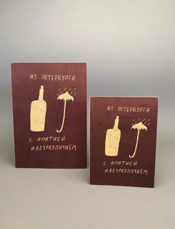 Блокноты Апатия, набор 2 шт, А6+А5