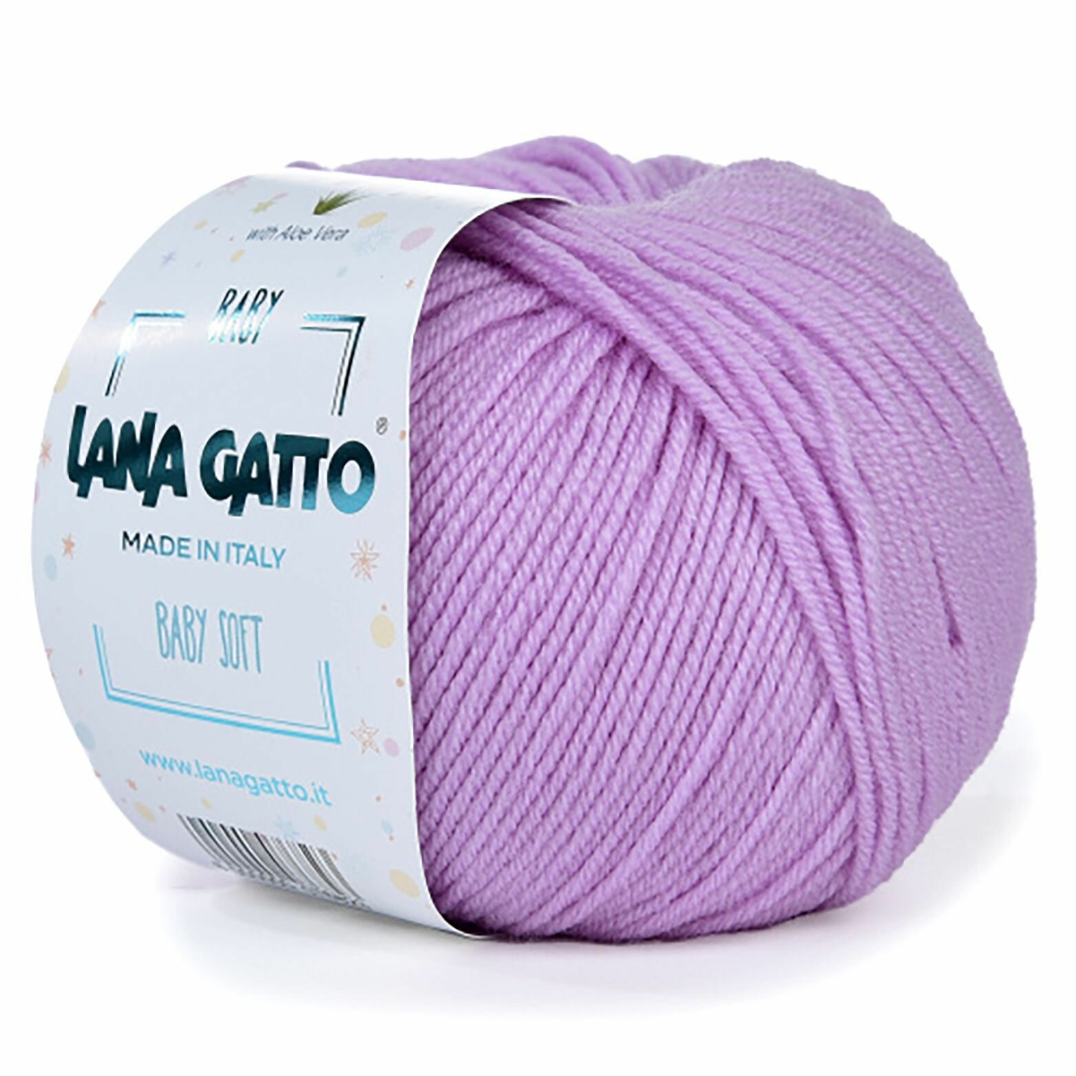 2 Мотка, Lana Gatto BABY SOFT 100 % Экстрафайн Мериносовая шерсть / 50 гр. - 170 м, Цвет-14374