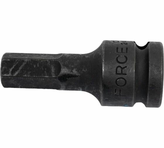 Ударная цельная головка-бита 6 гранная, 1/2", 12 мм FORCE 24406012
