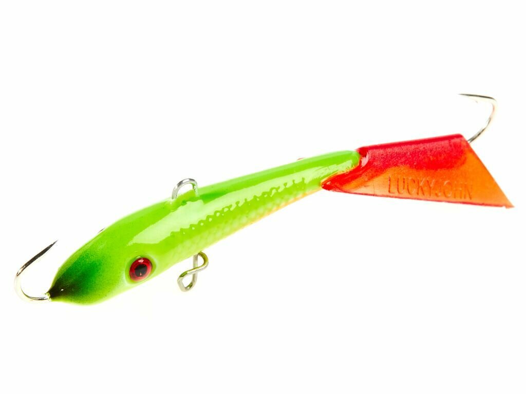 Набор балансиров для рыбалки lucky john FIN 5 70мм/26RT, зимние снасти рыболовные с крючком, приманка силиконовая