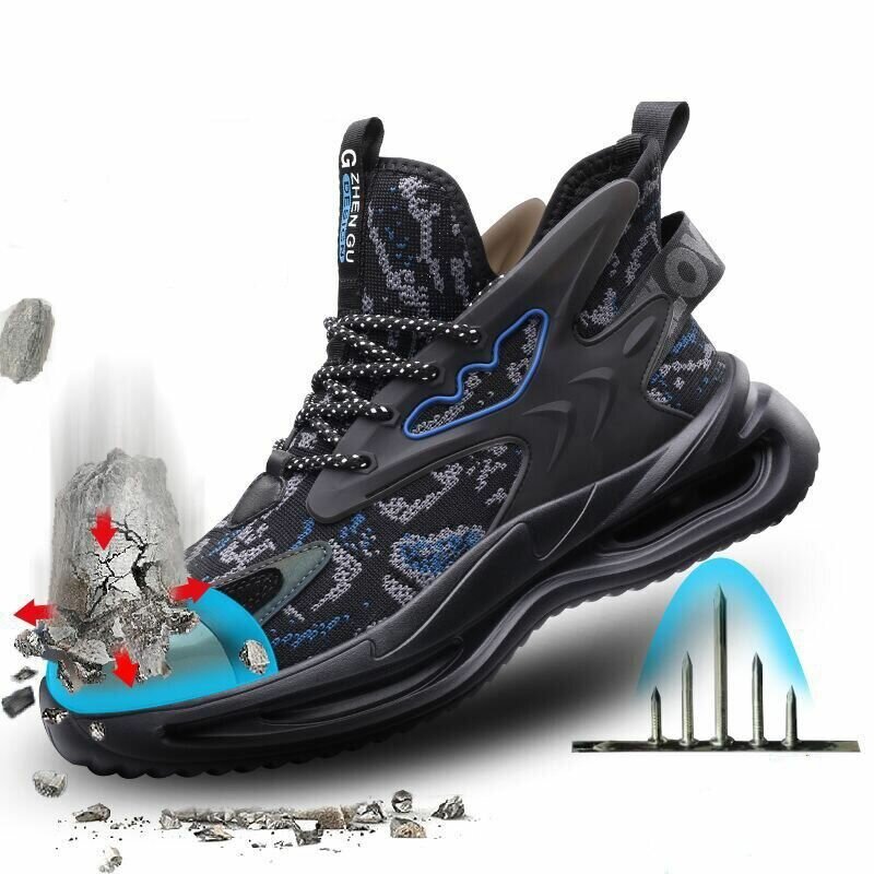 Рабочие ботинки со стальным носком мужские защитные строительные ботинки с защитой от проколов