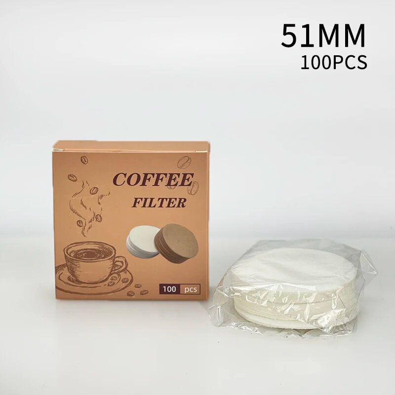 Бумажные фильтры для кофе ALIKISSCAFE, круглые, 51/54/58 мм 51MM-100PCS