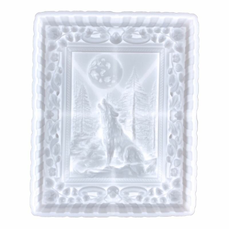 (1 шт.) Силиконовая форма для украшения волка - прозрачная