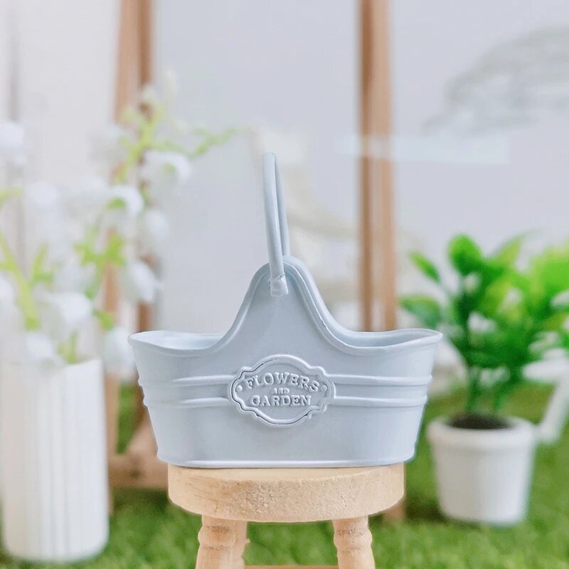 Корзина для цветов Light blue 1/12 GJCUTE